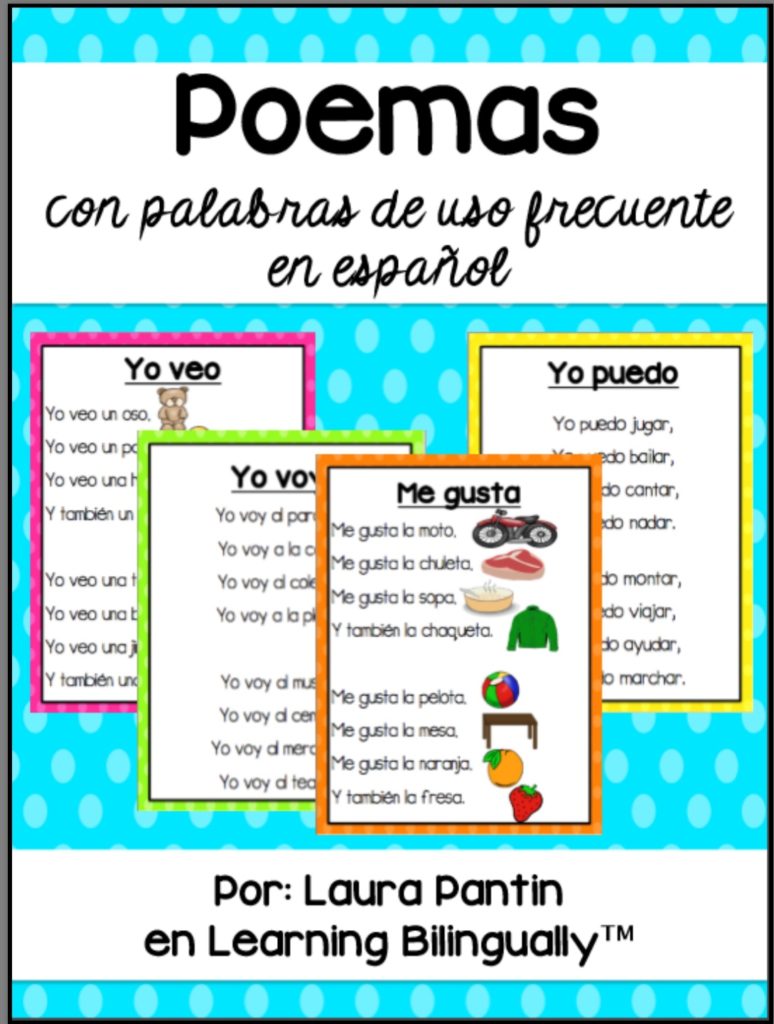 Sight Word Poems in Spanish