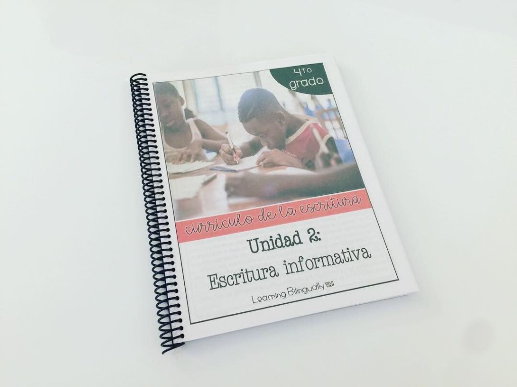 Unidad 2: Escritura Informativa (4to grado)